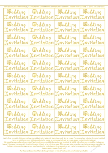 40 Wedding Invitation Tags Captions Gold Fabric Font Letters For ...