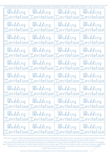 40 Wedding Invitation Tags Captions Light Blue Fabric Font Letters For ...