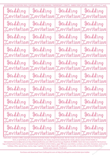 40 Wedding Invitation Tags Captions Pink Fabric Font Letters With ...
