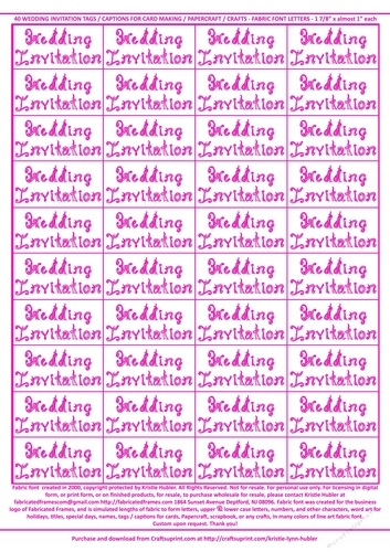 40 Wedding Invitation Tags Captions Dark Pink Fabric Font Letters With ...