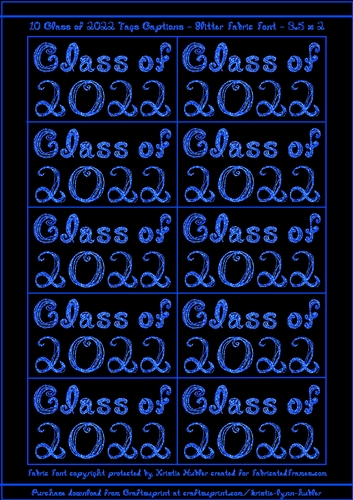 10 Class of 2022 Black Captions Tags Printable For Cards With Fabric ...
