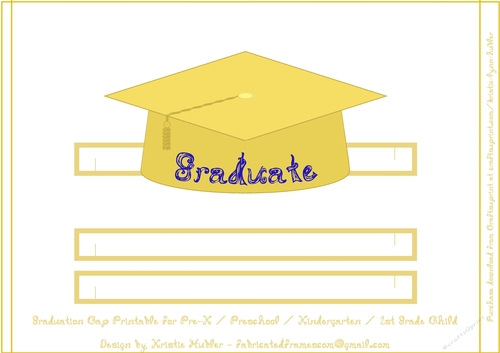 Graduation Cap Gold Printable Paper Hat Blue Fabric Font Graduate ...