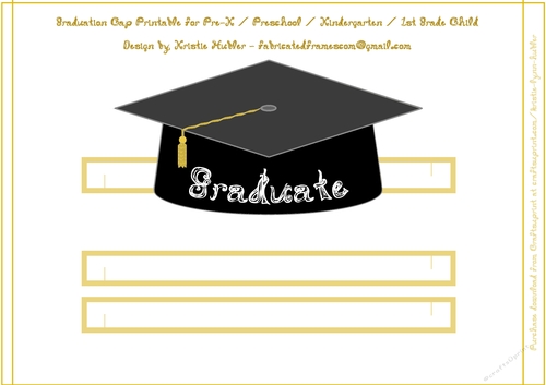 Graduation Cap Black Printable Paper Hat White Fabric Font Graduate ...