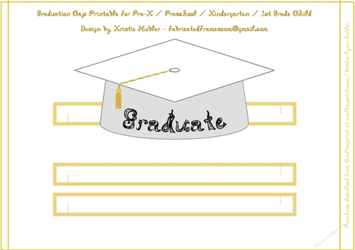 Graduation Cap White Printable Paper Hat Black Fabric Font Graduate ...