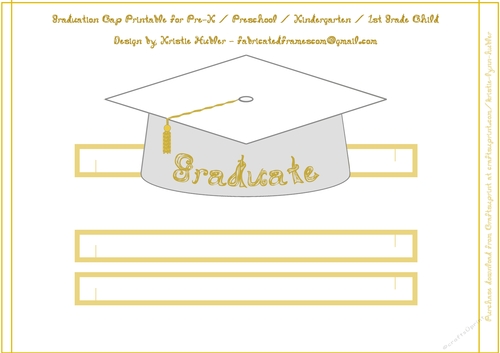 Graduation Cap White Printable Paper Hat Gold Fabric Font Graduate ...