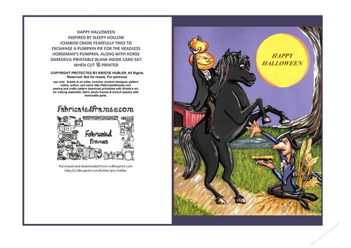 Happy Halloween Sleepy Hollow Inspired Exchange of Pumpkin For Pumpkin ...