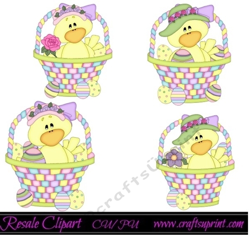 Easter Chicks in a Basket - CUP772011_70799 | Craftsuprint