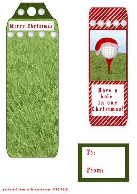 Golf Tag/bookmark - CUP156679_63 | Craftsuprint
