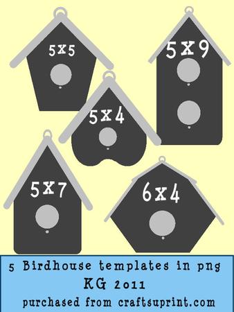 Birdhouse Templates - CUP181751_63 | Craftsuprint