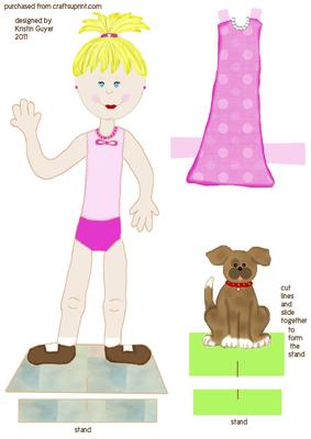Amy the Paper Doll - CUP224035_63 | Craftsuprint