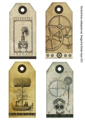 Steampunk Tags - CUP254876_63 | Craftsuprint