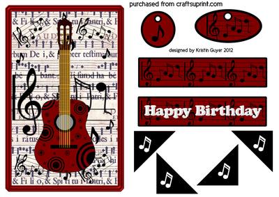 Guitar Birthday - CUP295305_63 | Craftsuprint