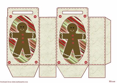 Gingerbread Man Bag - CUP32016_63 | Craftsuprint