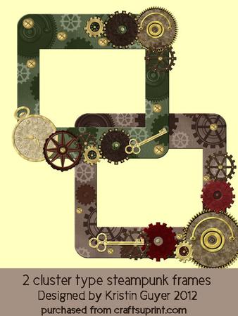 Cluster Type Steampunk Frames - CUP340586_63 | Craftsuprint