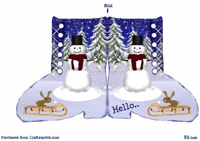 Snowman Boot - CUP35605_63 | Craftsuprint