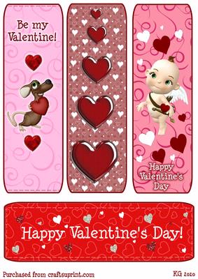 Valentine's Day Bookmarks - CUP38029_63 | Craftsuprint