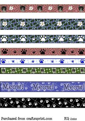 Cat Ribbons - CUP43861_63 | Craftsuprint