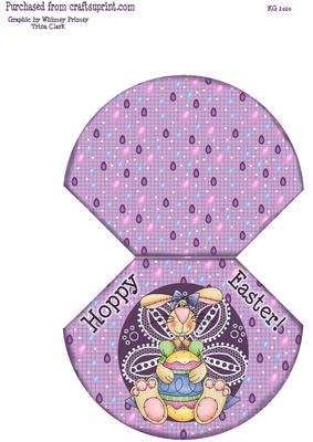 Easter Bunny with Egg - CUP48965_63 | Craftsuprint