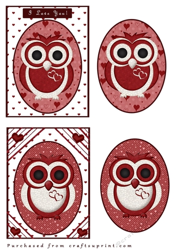 valentine owls - CUP843766_63 | Craftsuprint