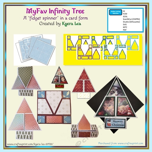 MyFav Infinity Tree (Machine Cutting Files with Bonus PNG files ...