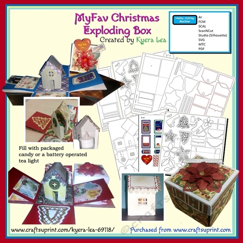 MyFav Christmas Exploding Box (Machine Cutting File) - CUP839607_69118 ...