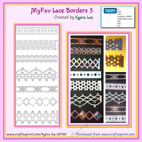 MyFav Lace Border 5 (Machine Cutting File) - CUP889383_69118 | Craftsuprint