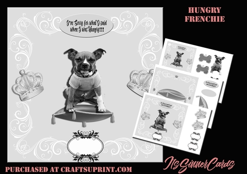Hungry Frenchie - CUP1009225_95197 | Craftsuprint