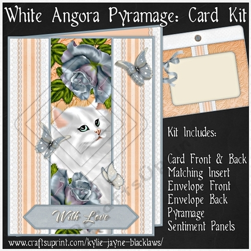 White Angora - Pyramage Card Kit - CUP1292086_1050 | Craftsuprint