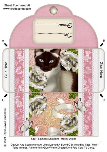 Sealpoint Siamese - Money Wallet - CUP1292096_1050 | Craftsuprint