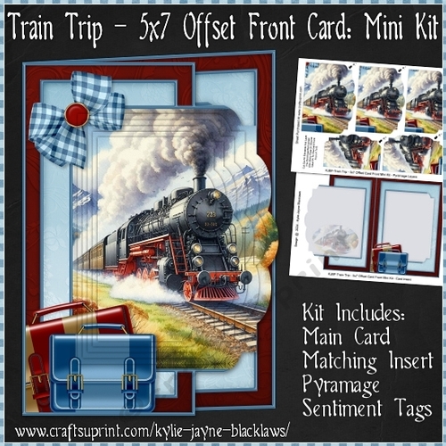 Train Trip - 5x7 Offset Front Card Mini Kit - CUP1309168_1050 ...