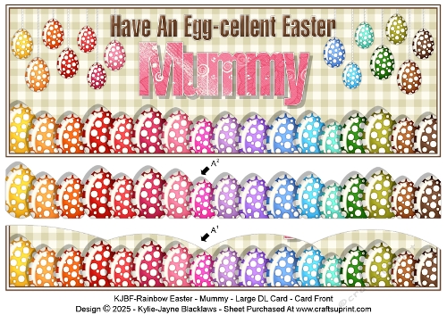 Rainbow Easter - Mummy - Large DL 3D Decoupage Card - CUP1369834_1050 ...
