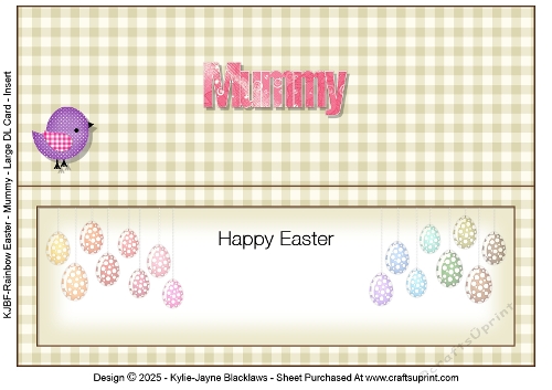 Rainbow Happy Easter - Mummy - Large DL Insert - CUP1369870_1050 ...