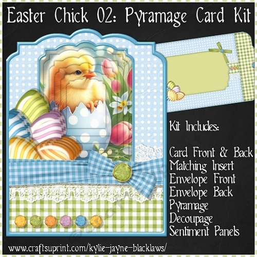 Easter Chick 02 - Pyramage Card Kit - CUP1372382_1050 | Craftsuprint