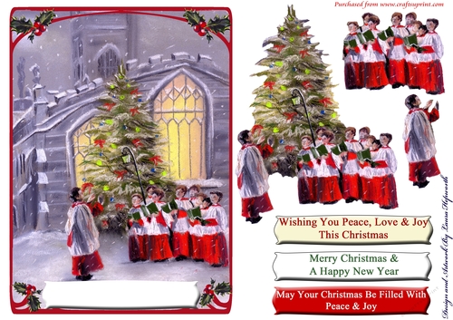 Christmas Choir and Church - CUP915407_91508 | Craftsuprint