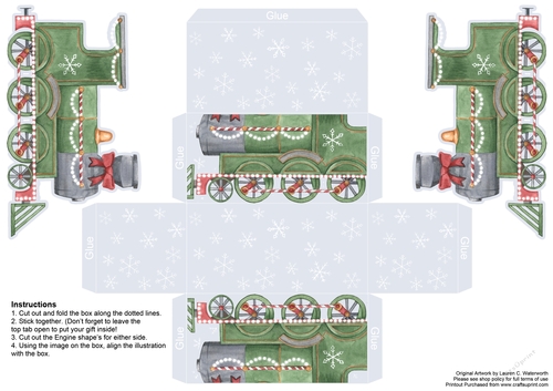 Steam Engine Gift Box - CUP891231_88163 | Craftsuprint