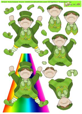 Rainbow Leprechaun Doodles - CUP110917_353 | Craftsuprint