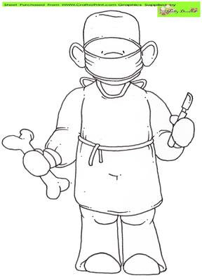 Surgeon Doodles Digital Stamp - CUP116246_353 | Craftsuprint