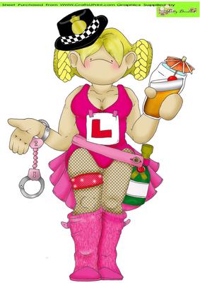 Hen Night Doodles Large Image - CUP300696_353 | Craftsuprint