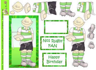 Rugby Doodles Decoupage - CUP34103_353 | Craftsuprint