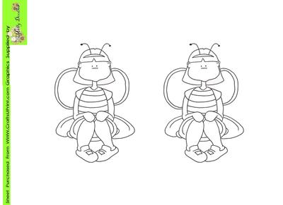 Bumble Bee Doodles Digi Stamp - CUP59594_353 | Craftsuprint