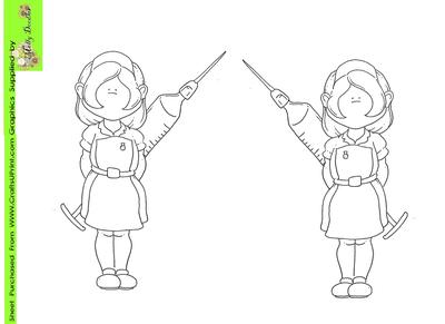 Nurse Doodles Digital Stamp - CUP60377_353 | Craftsuprint