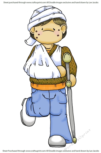 Limping Doodles Large Image - CUP726111_353 | Craftsuprint