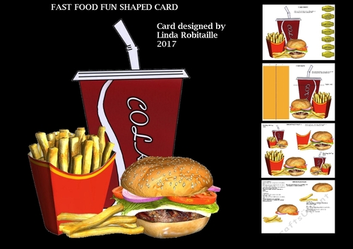 Fast Food Fun Shaped Card - CUP777637_2362 | Craftsuprint