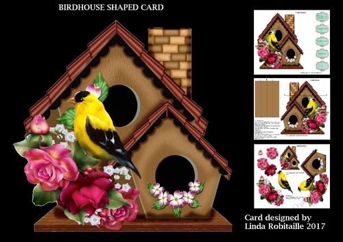 Birdhouse Shaped Card - CUP778286_2362 | Craftsuprint