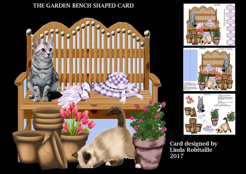 The Garden Bench Shaped Card - CUP778747_2362 | Craftsuprint