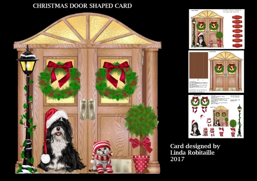 The Christmas Door Shaped Card - CUP792190_2362 | Craftsuprint