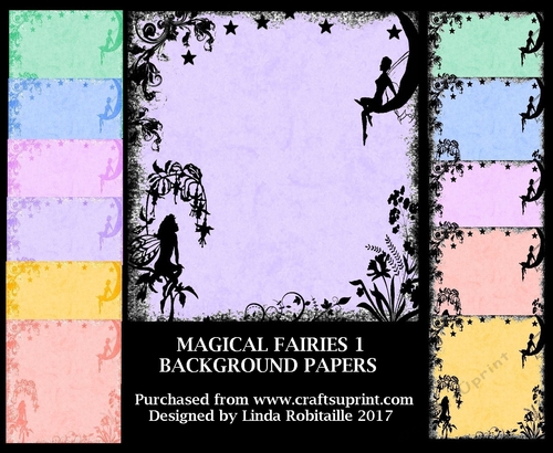 Magical Fairies 1 Background Papers - CUP795171_2362 | Craftsuprint