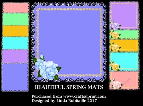 Beautiful Spring Mats - CUP796002_2362 | Craftsuprint