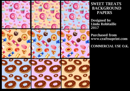 Sweet Treats Background Papers - CUP829174_2362 | Craftsuprint
