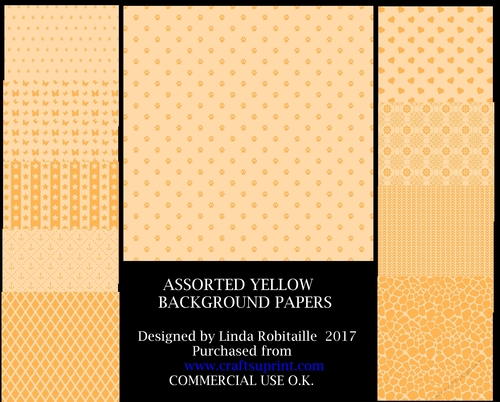 Assorted Yellow Background Papers - CUP836290_2362 | Craftsuprint